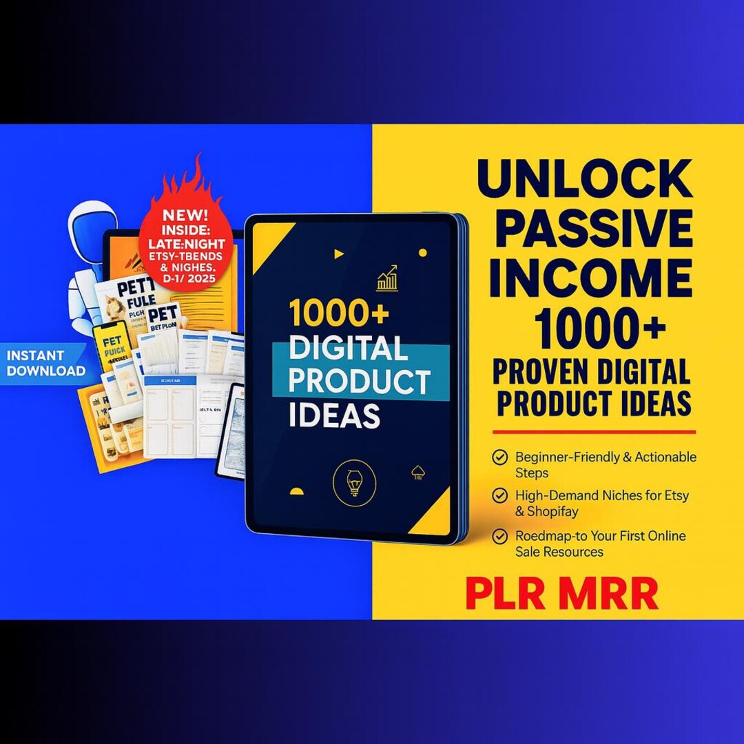 Digital Product Ideas Ebook: Passive Income Side Hustle (instant ...