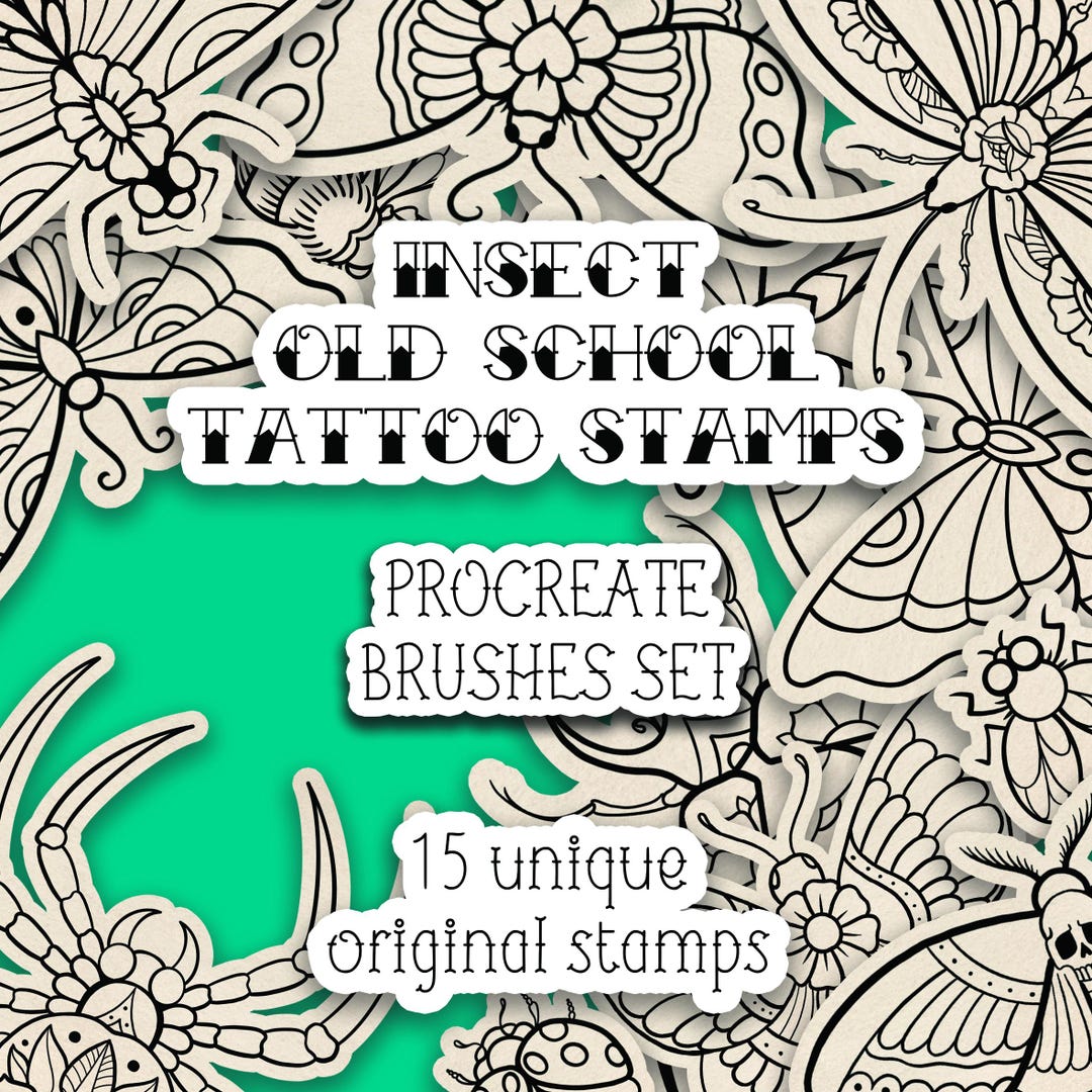 Traditional Tattoo Insect Brushset for Procreate - Etsy Australia