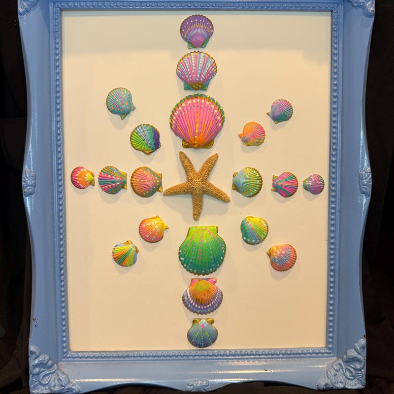 Shell Art Work - Etsy