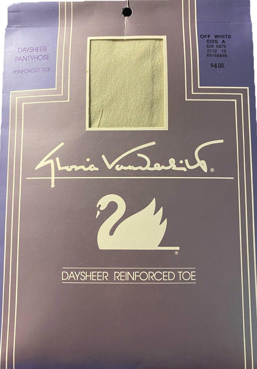 Vintage Gloria Vanderbilt Size A Day Sheer Pantyhose Reinforced Toe in ...
