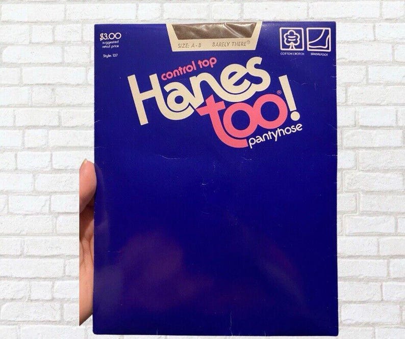 HANES TOO! Barely There, Sandalfoot Size A-B Control Top Pantyhose! New ...