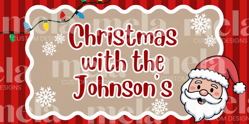 Editable Christmas Banner Template | Digital Download - Etsy