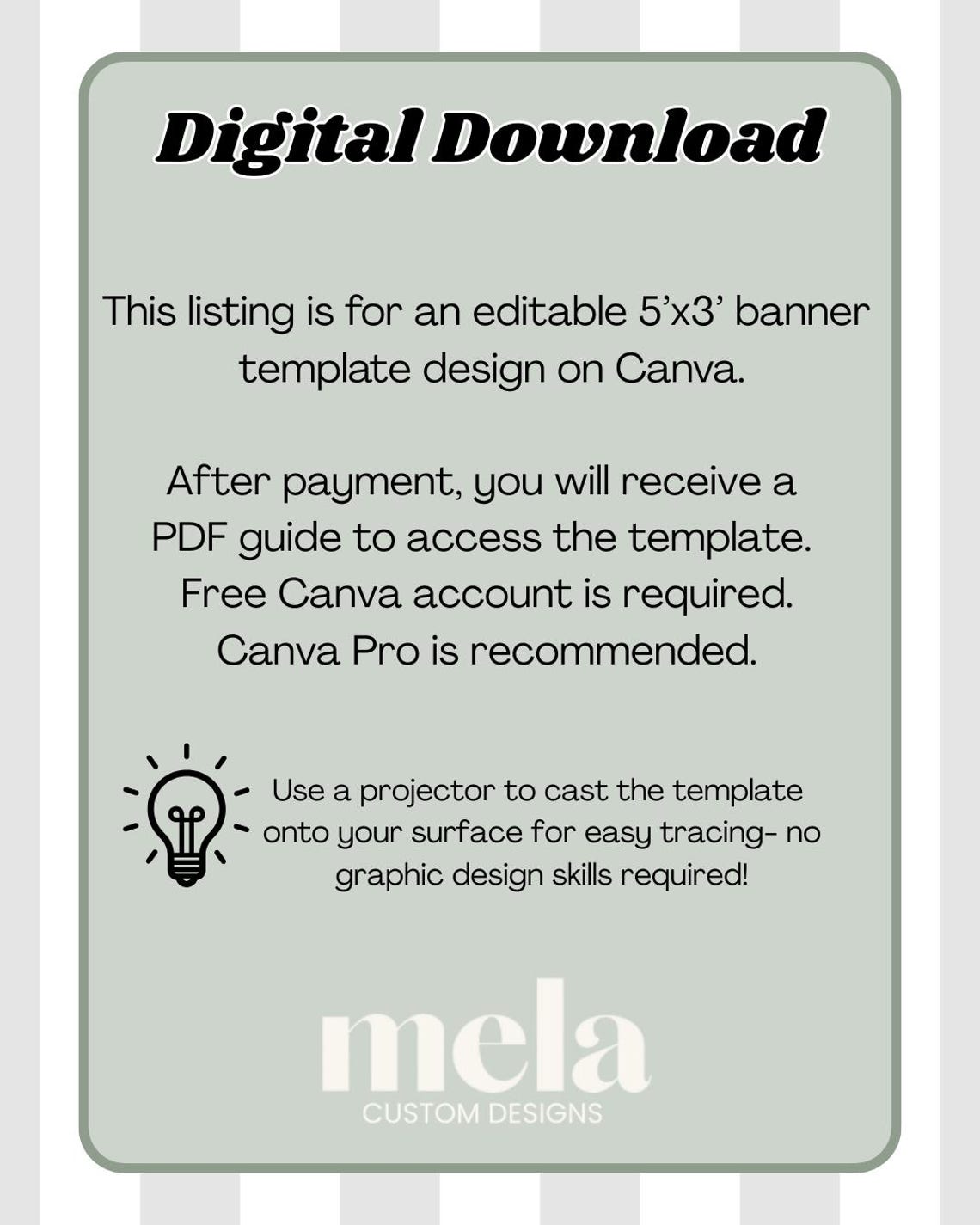 Merry & Bright Christmas Banner | Editable Template (digital Download ...