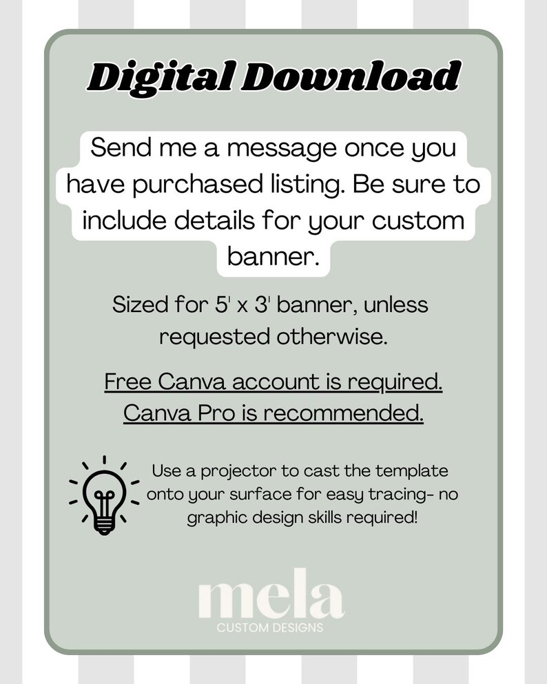 Custom Banner Template | Personalized Digital Design | Digital Download ...