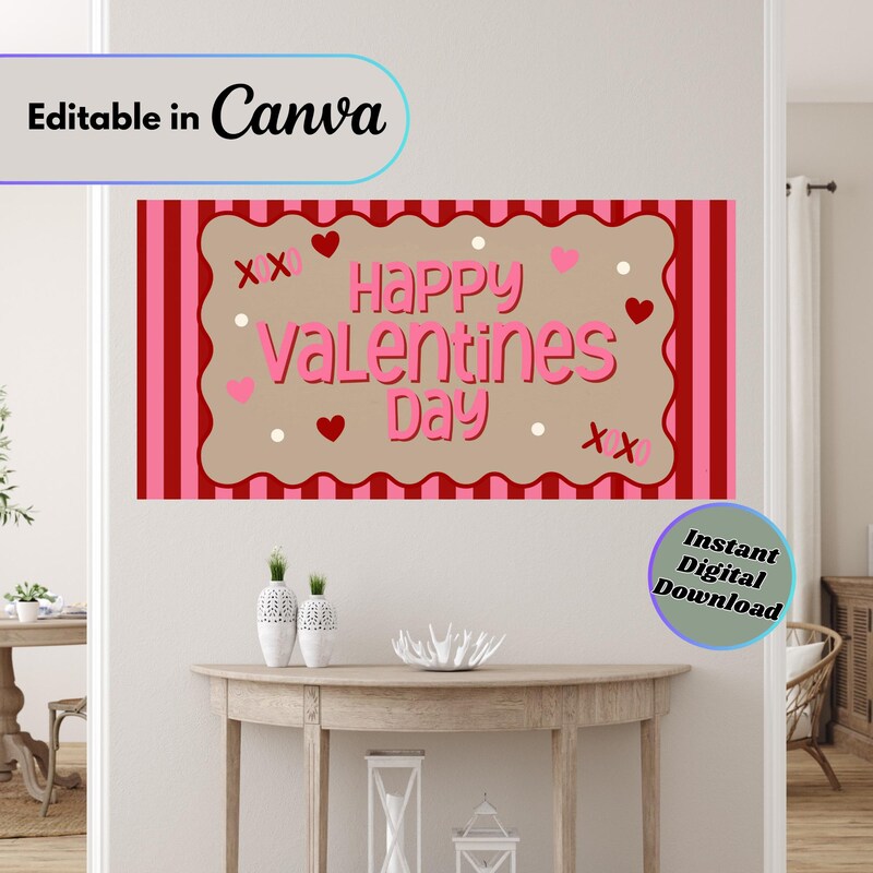 Happy Valentine Day Banners - Etsy