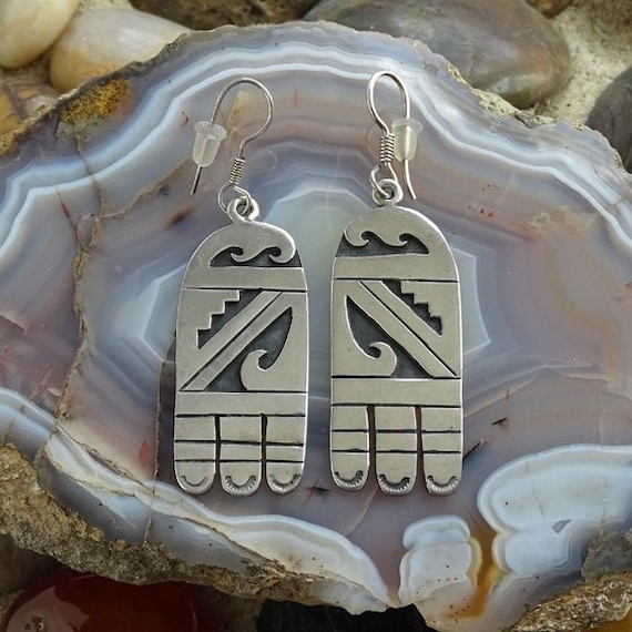 Vintage Signed Hopi Silvercraft Guild Sterling Silver Overlay | Etsy