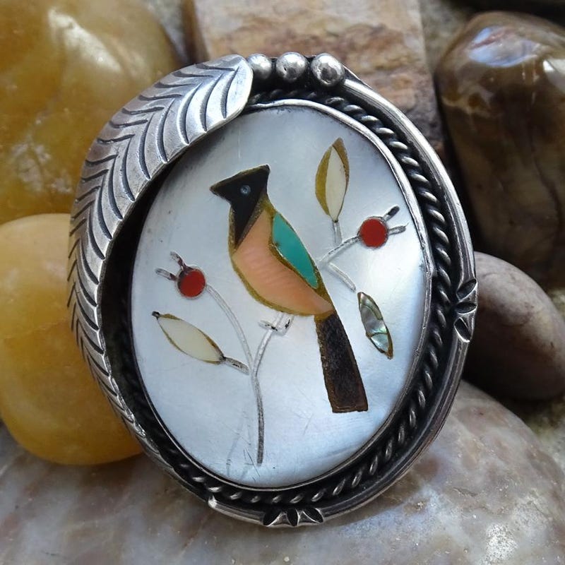Womens Inlaid Zuni Rings - Etsy