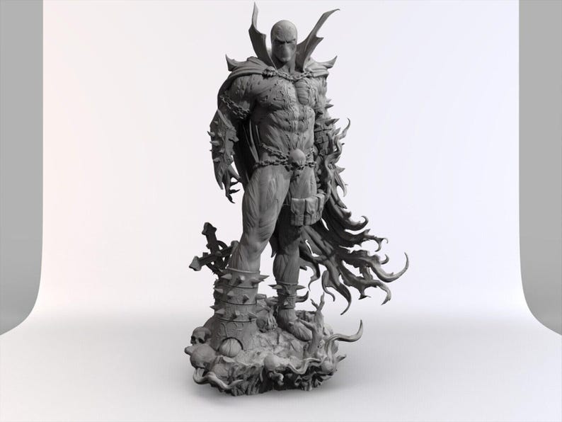 Spawn Image Comics 3D Printed Figure, Unpainted Hellspawn Model Kit - Etsy