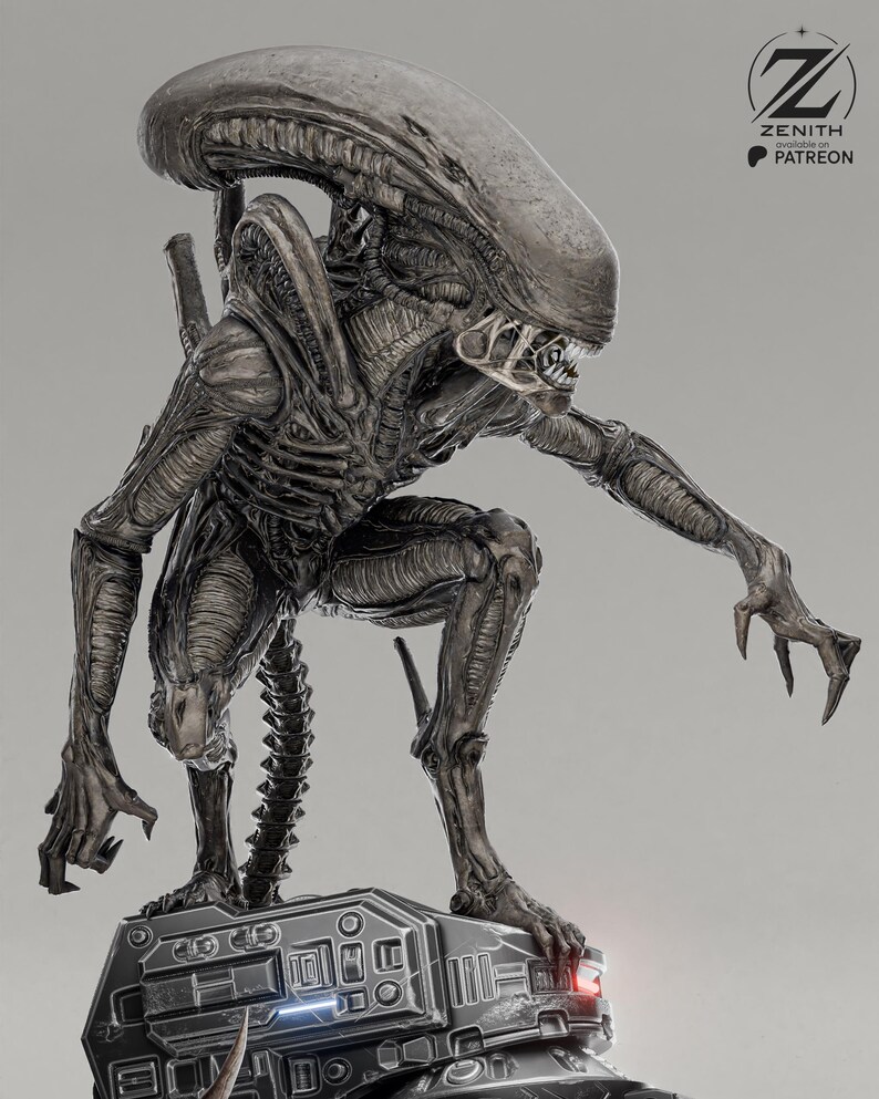 Alien Xenomorph – Unpainted Alien Franchise Monster Figure - Etsy