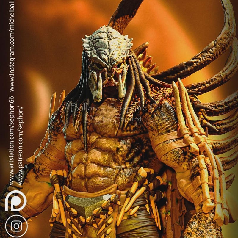 Predator 3d Model Kit - Etsy