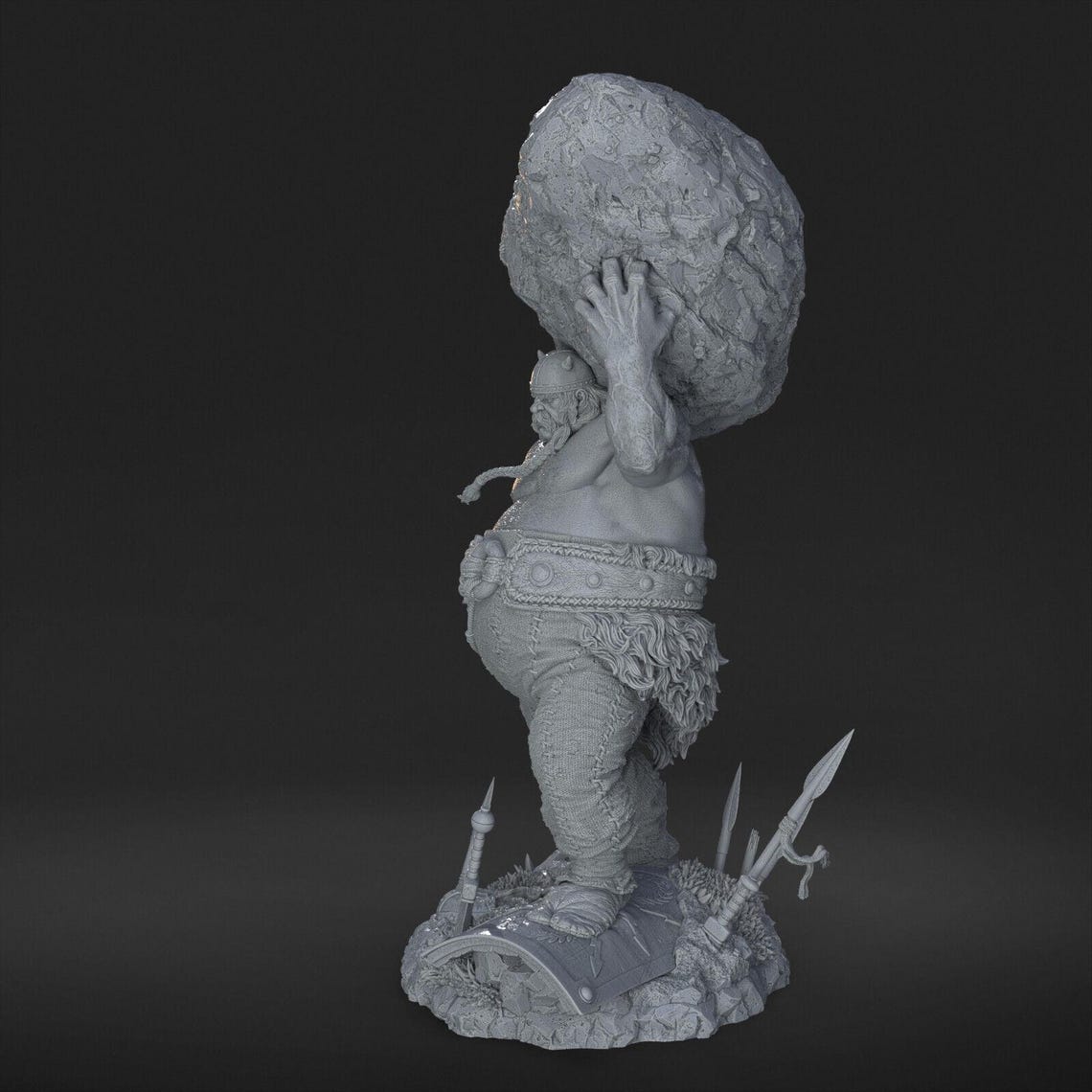 Obelix 3D Printed Figure, Asterix & Obelix Collectible Statue ...