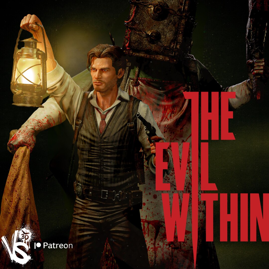 The Evil Within Diorama, Unpainted 3D Printed Scene, Survival Horror ...