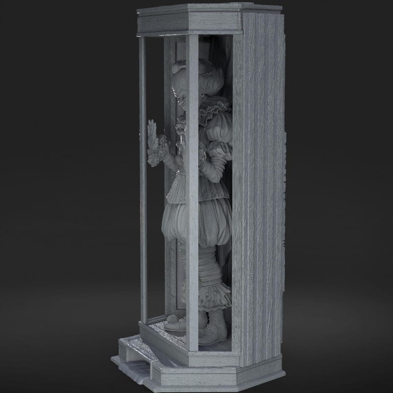 Pennywise 3D Printed Figure, Unpainted Stephen King Horror Icon Model ...