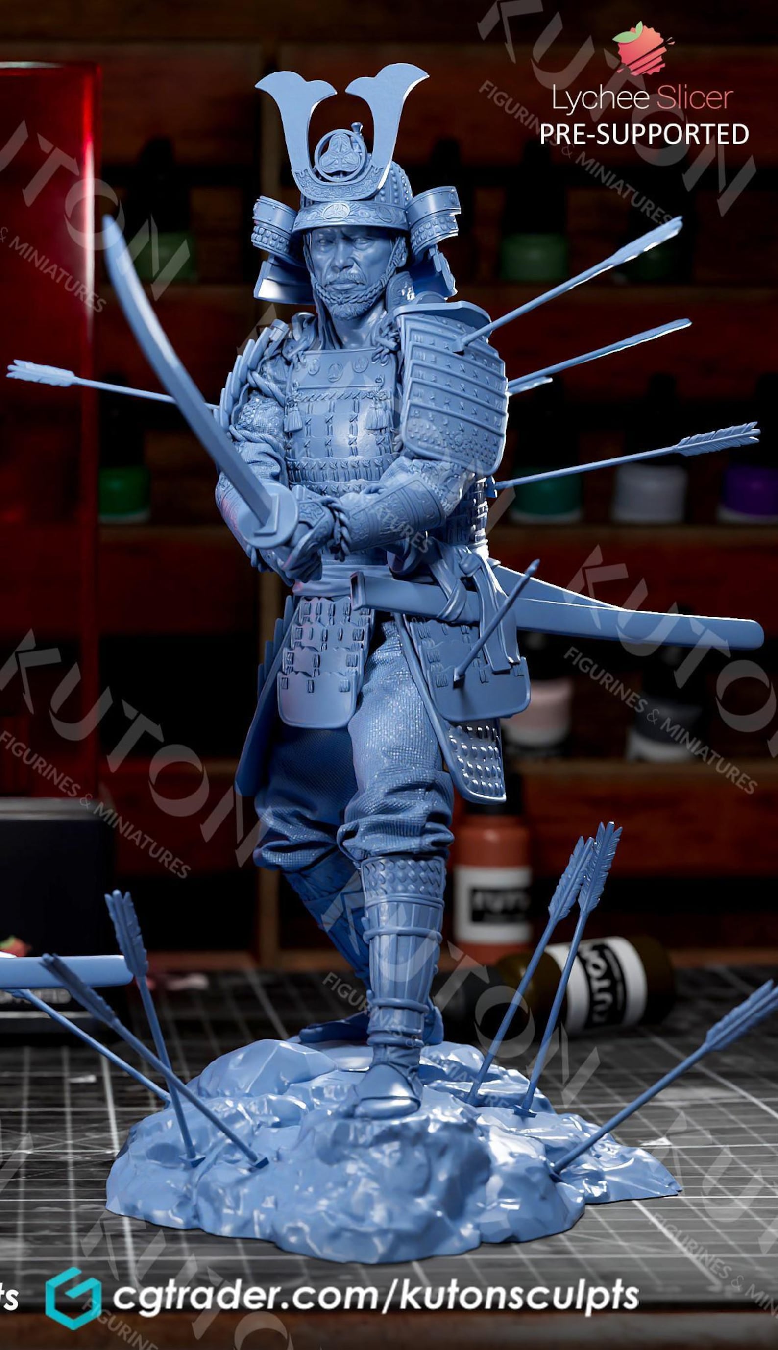 Yoshi Toranaga 3D Printed Figure - Iconic Shogun Daimyo, Unpainted - Etsy