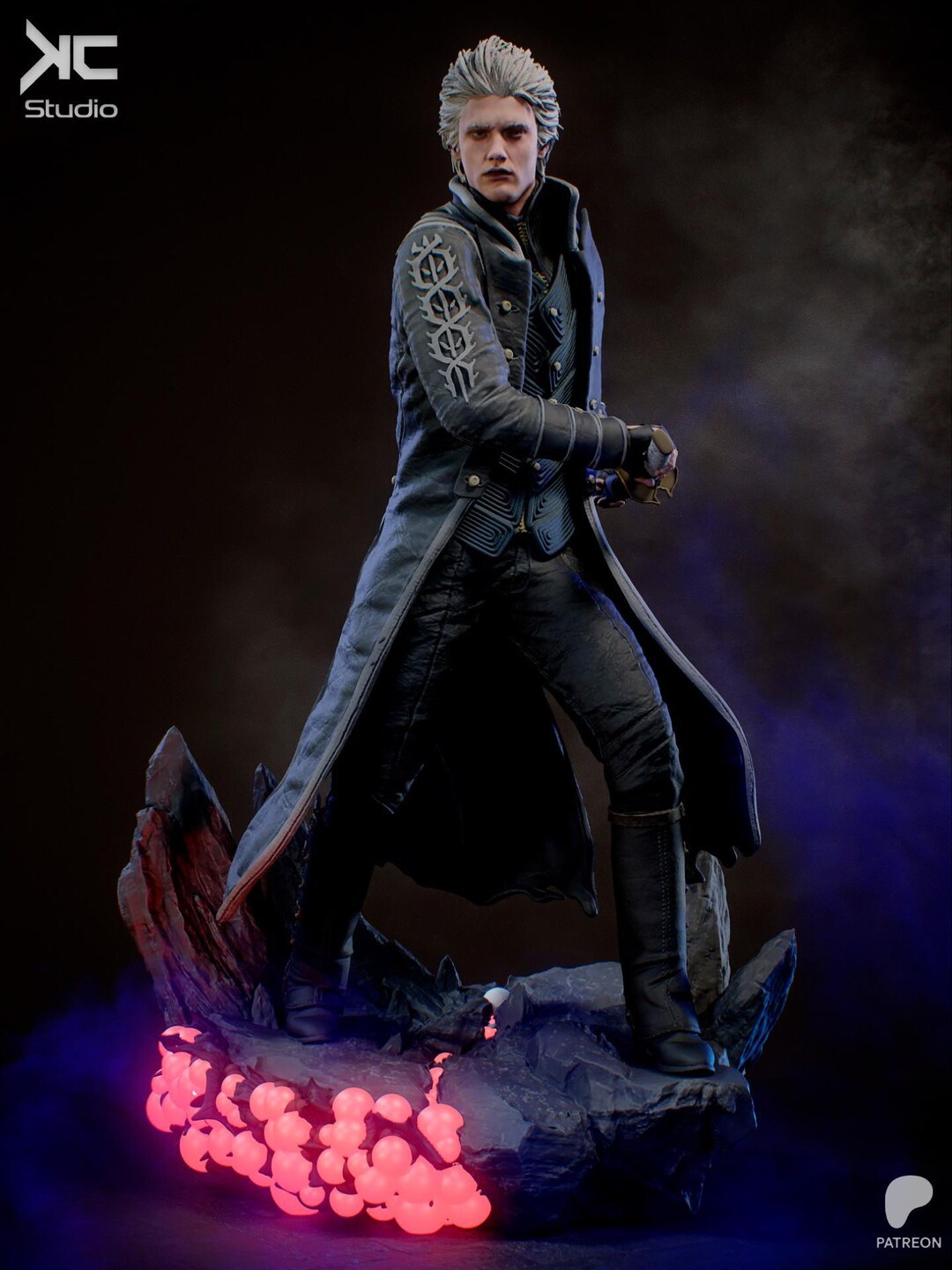 Vergil Devil May Cry 3D Print, Unpainted Son of Sparda Model Kit - Etsy