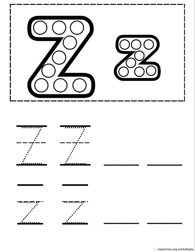 A-Z Letter Learning Worksheets (FULL SET) - Etsy