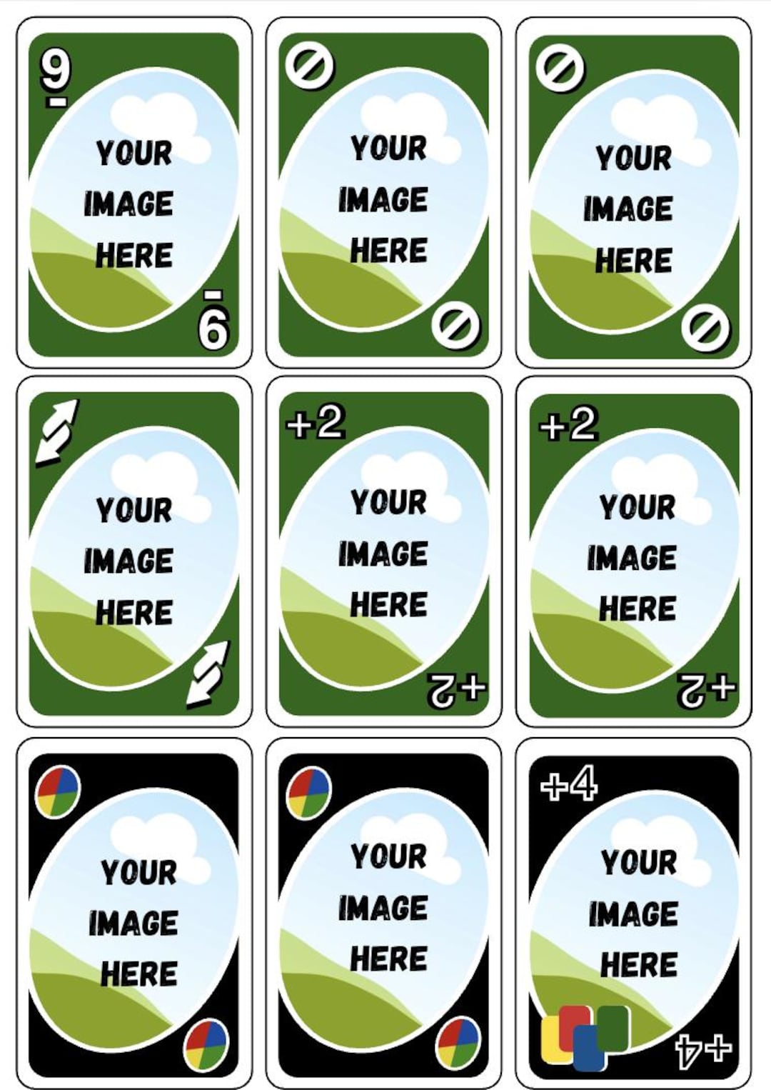 Custom Photo UNO Card Game – Personalized Family Gift (printable) - Etsy