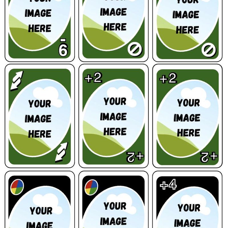 Custom Uno Cards Personalized - Etsy
