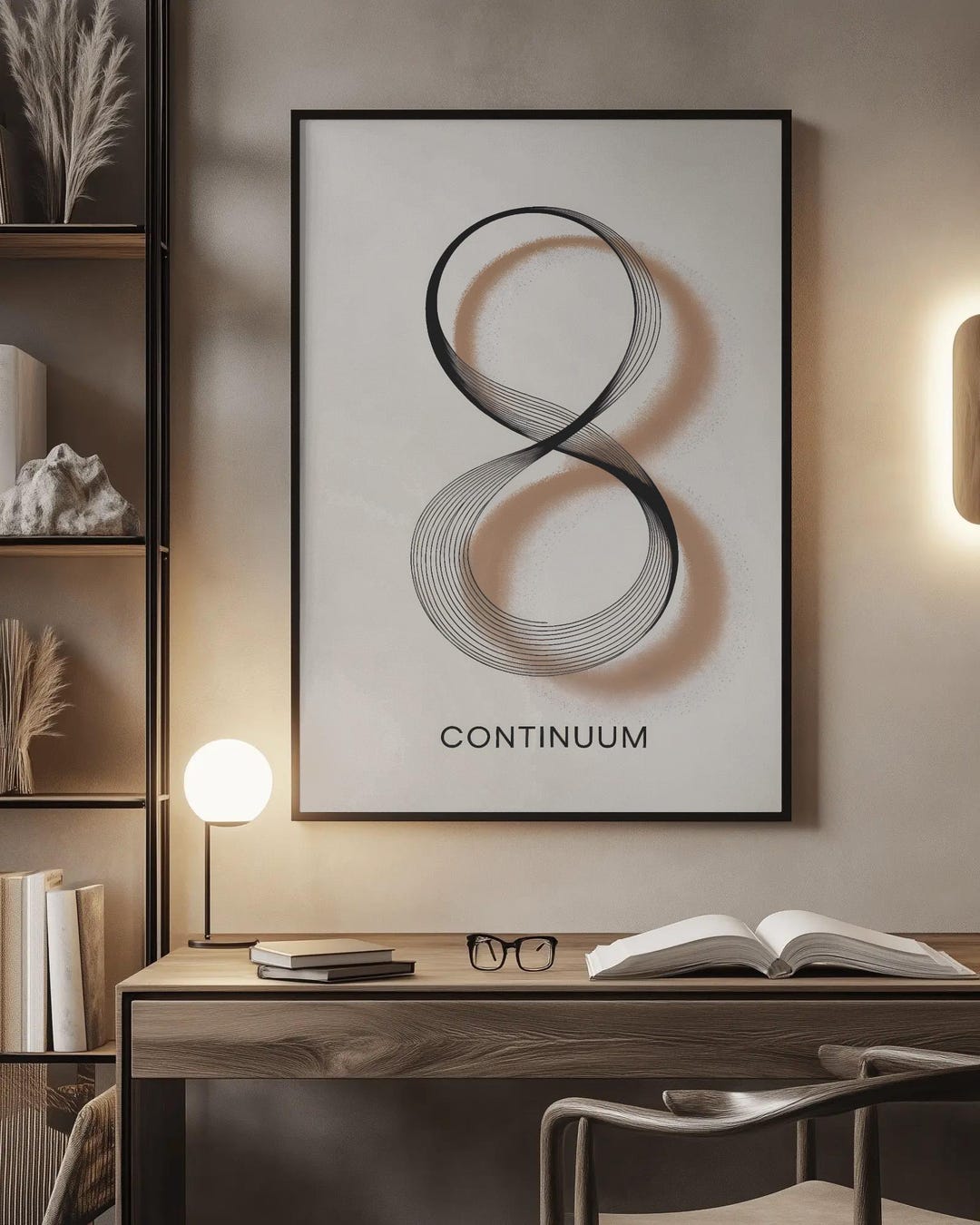 Infinity Symbol Wall Art | Minimalist Line Art Print | Modern Digital ...