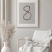 Infinity Symbol Line Art Print: Minimalist Eternity Poster (digital ...