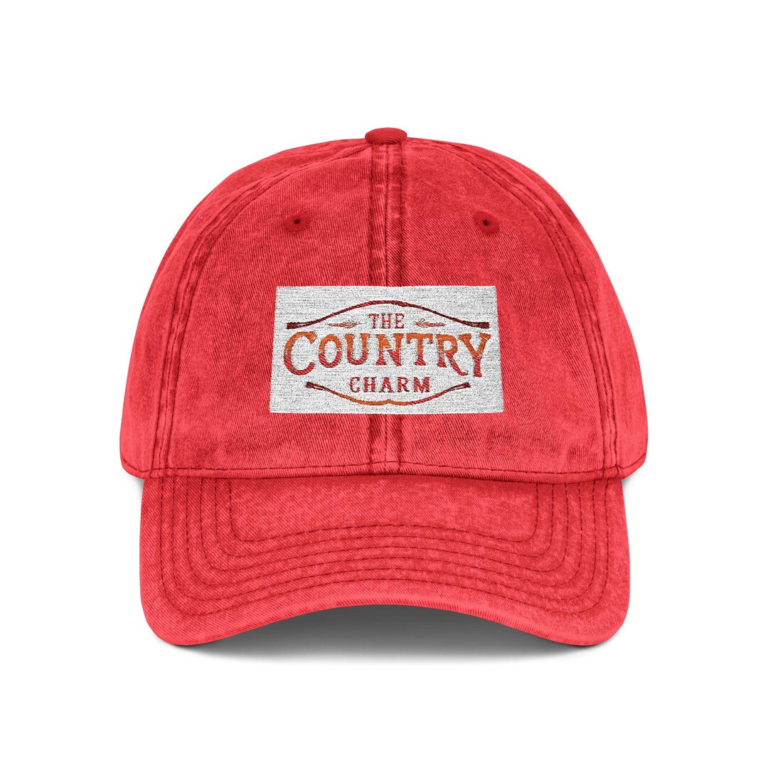 Vintage Embroidered Cap | the Country Charm - Etsy