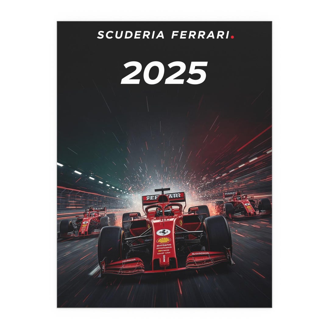 Ferrari Poster, Wall Art Decor, Automotive Silk Print, Racing Lover ...