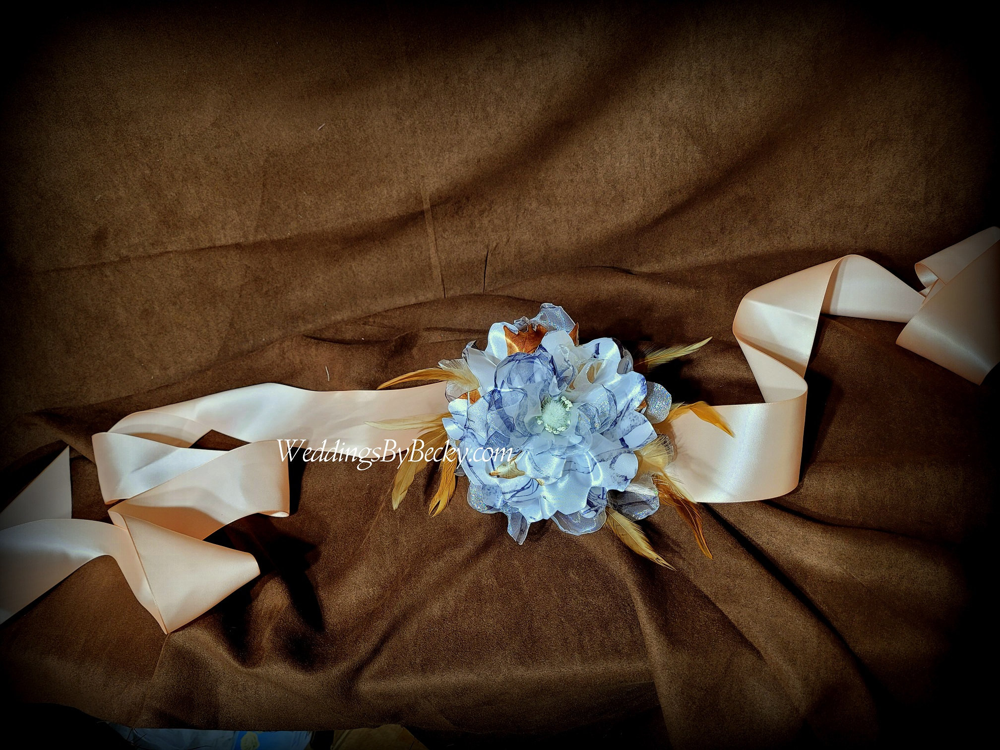 Camo Flower Wedding Sash, Unique Wedding Sash, Handmade Camo Flower ...