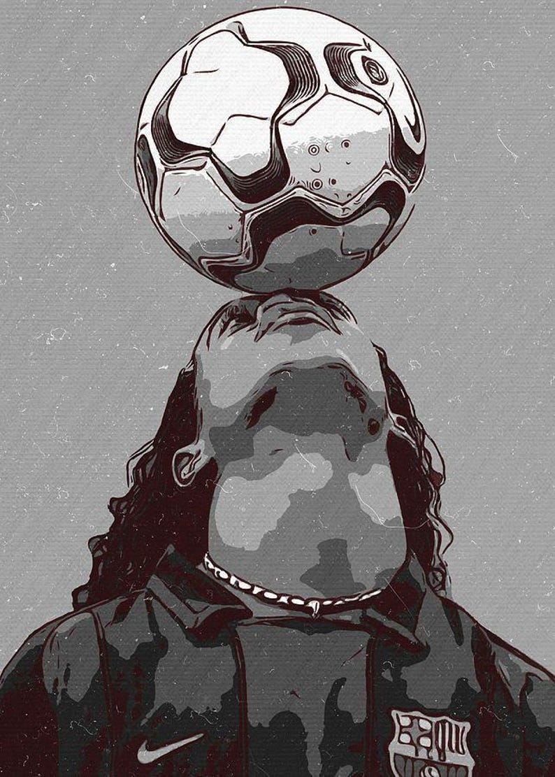 Ronaldinho Rug, Legendary Barcelona Era Soccer Rug – Inspired Football ...