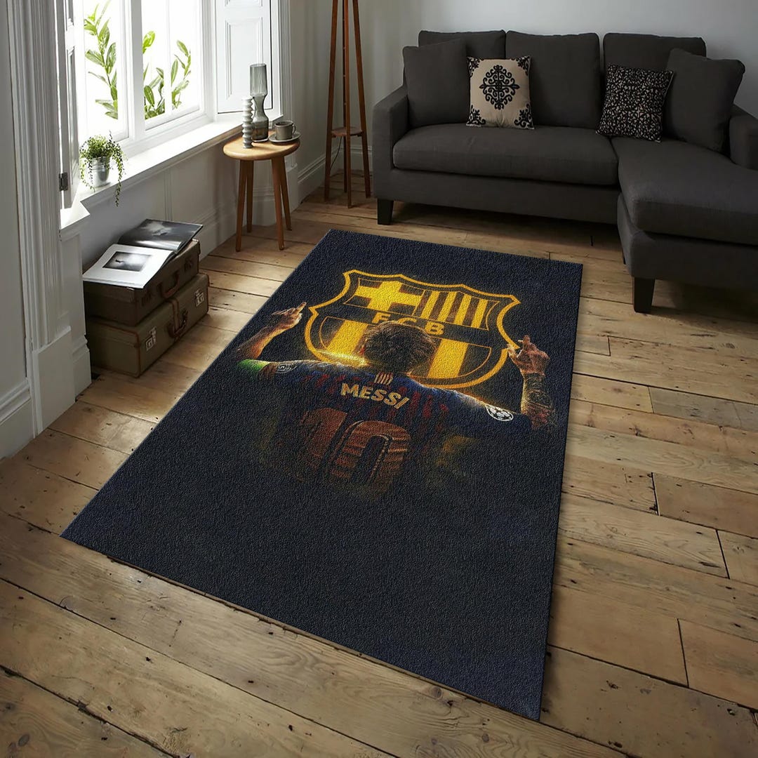 Messi Rug, Messi, Lionel Messi Rug, Football Rug, Barcelona Fan Gift ...