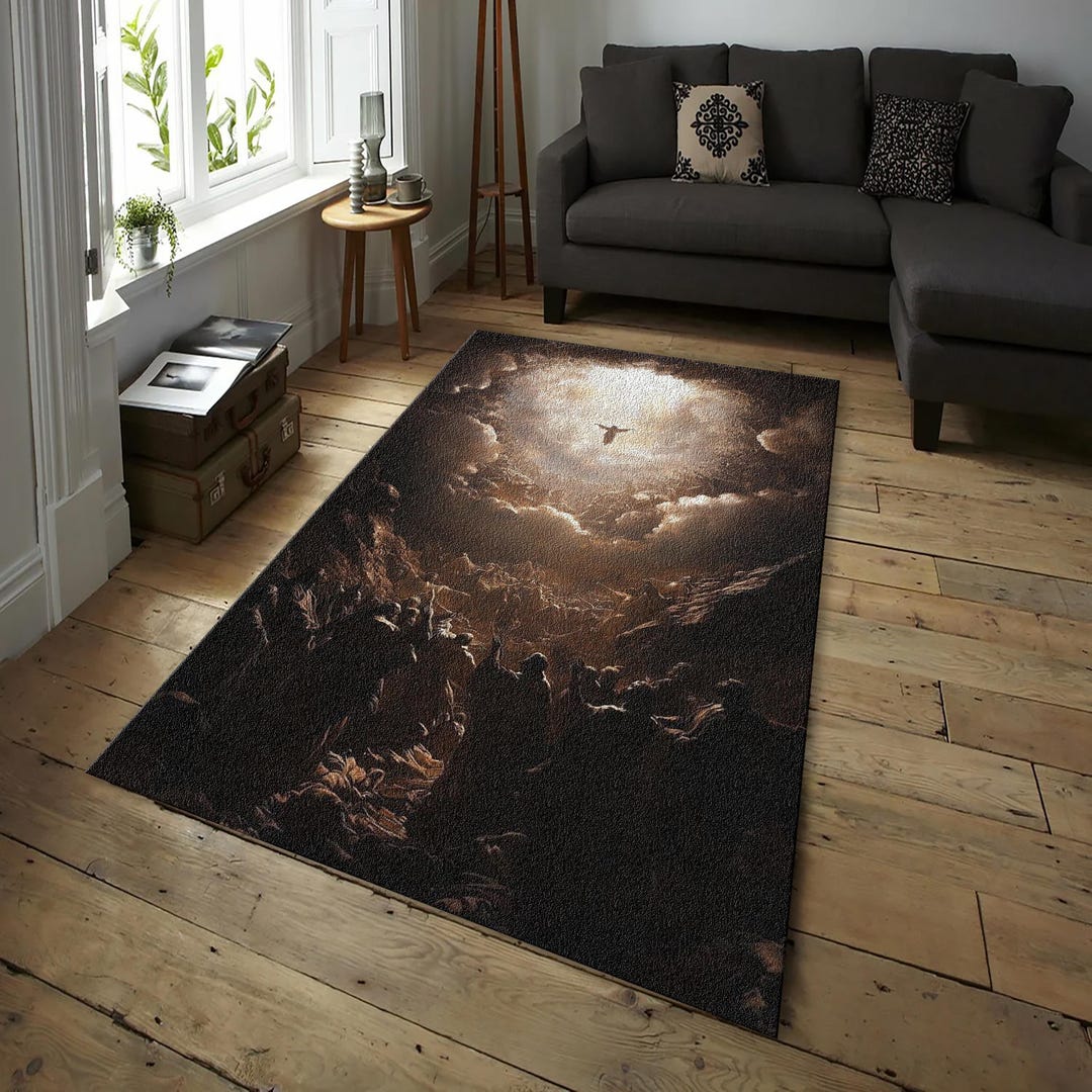 Jesus Ascension Inspired Carpet | Spiritual Art Inspired Home Decor ...