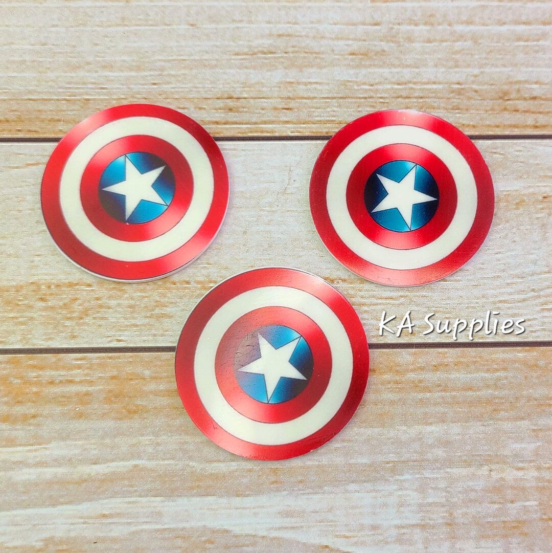 Superhero Flatback - Resin Flatbacks - Set of 3 Superhero Flatback ...
