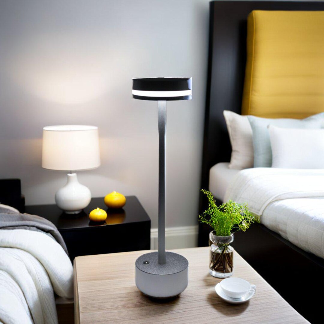 LED Touch Table Lamp, Bedside Lamp, Rechargeable Lamp, USB Charging ...