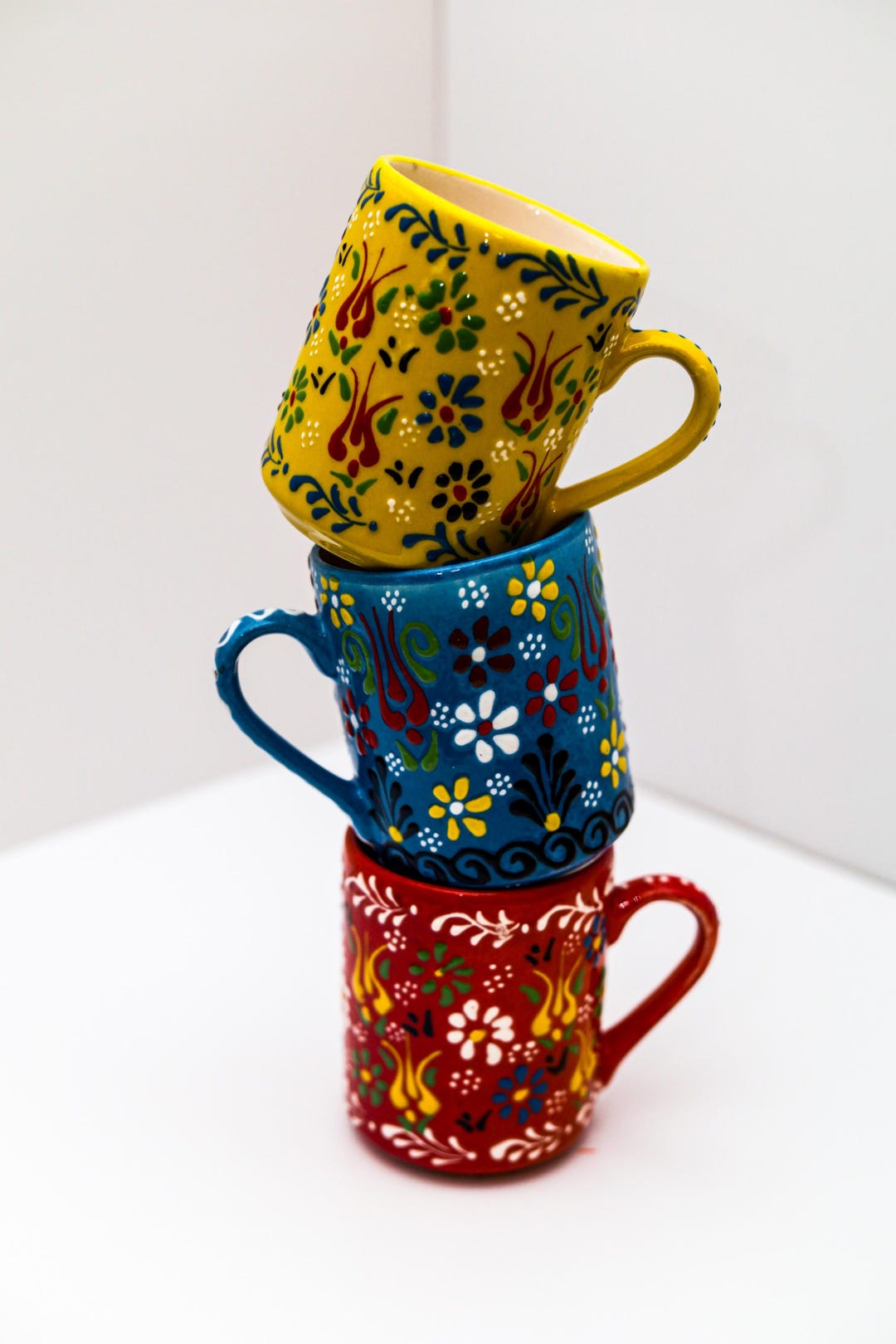 Turkish Coffee Cup Set Ceramic Turkish Mug Handmade Espresso Cup Coffee ...