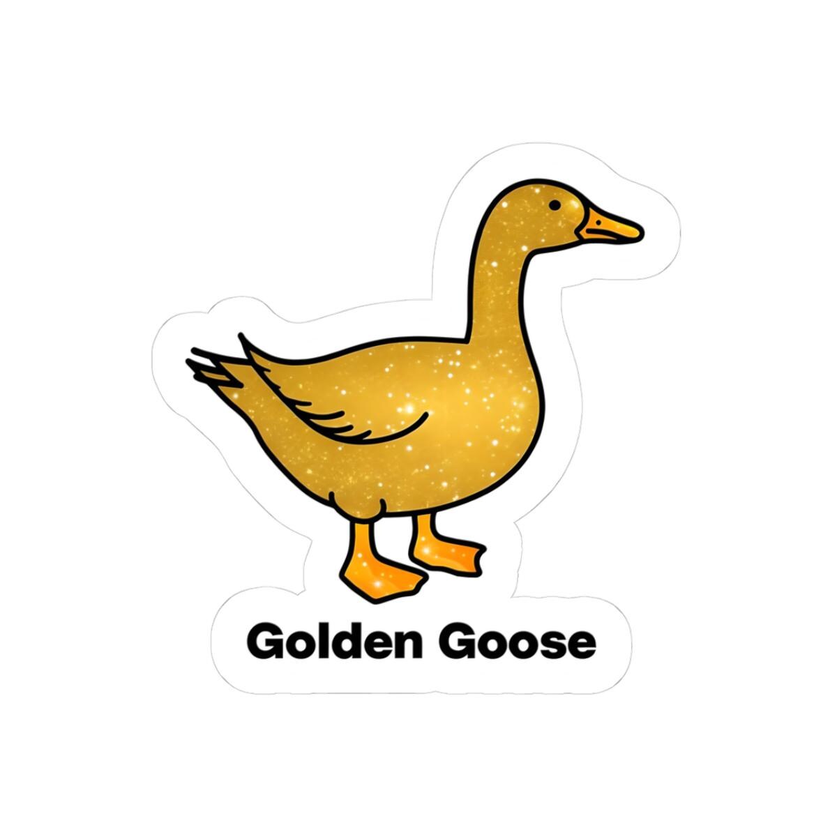 Golden Goose Kiss-cut Stickers - Silly Cute Fun Pun, Decorative Decals ...