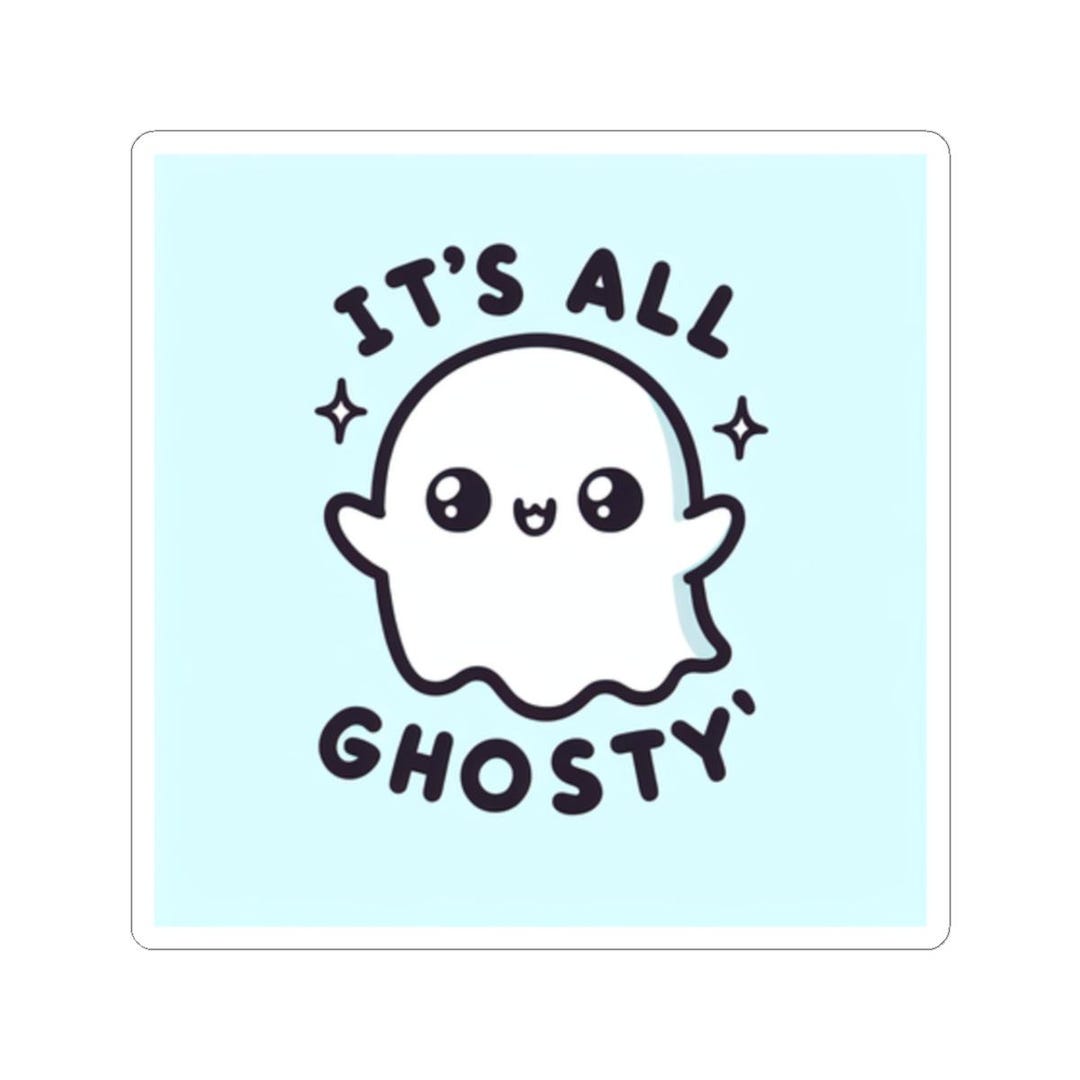 Ghostly Stickers - Cute and Silly Ghosty Pun Sticker Fun, Funny Ghost ...