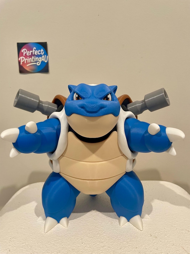 Blastoise Pokemon, 3D Printed Figure, Pokémon Decor, Collectible Toy ...
