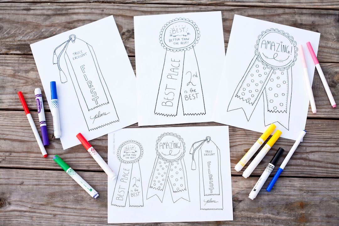 You're a Winner! Coloring Pages for Kids, Kids Coloring, Digital ...