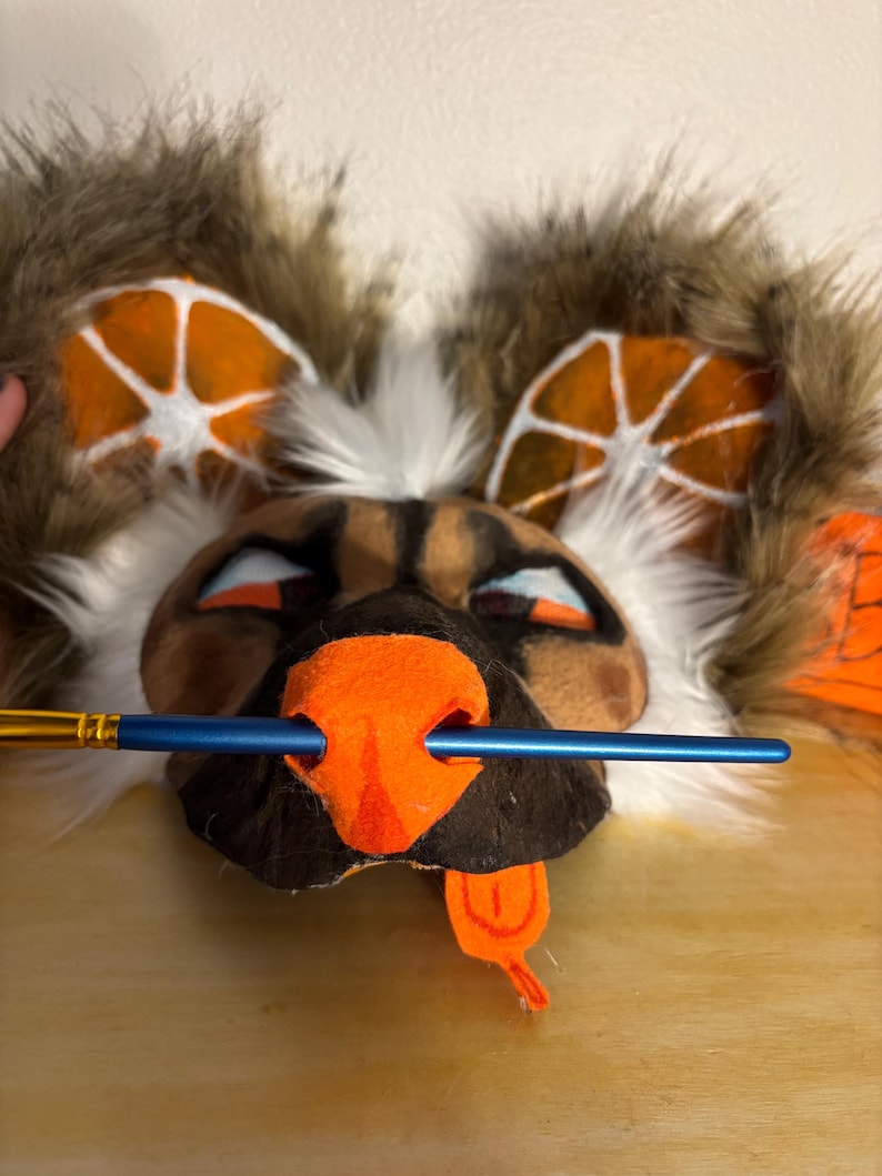 Orange African Wild Dog, Therian Mask - Etsy