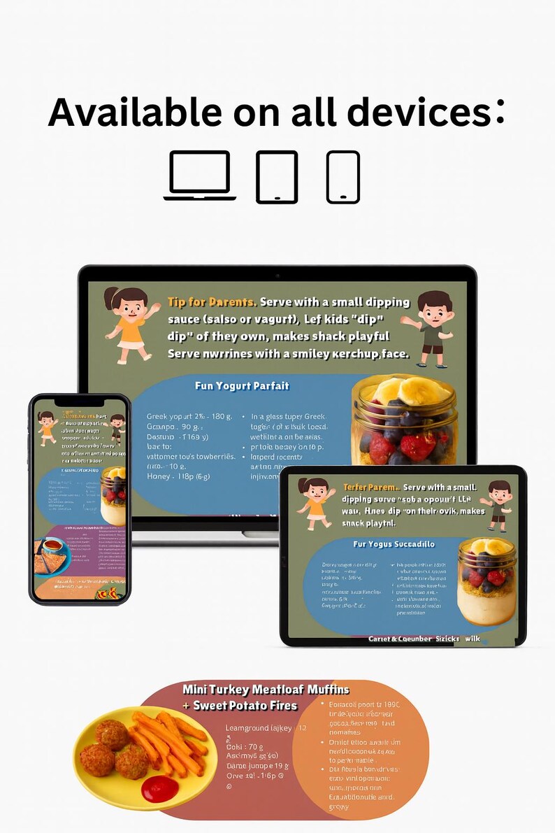 7-day Healthy Meal Plan for Kids (ages 7-13) – Printable PDF, Kid ...