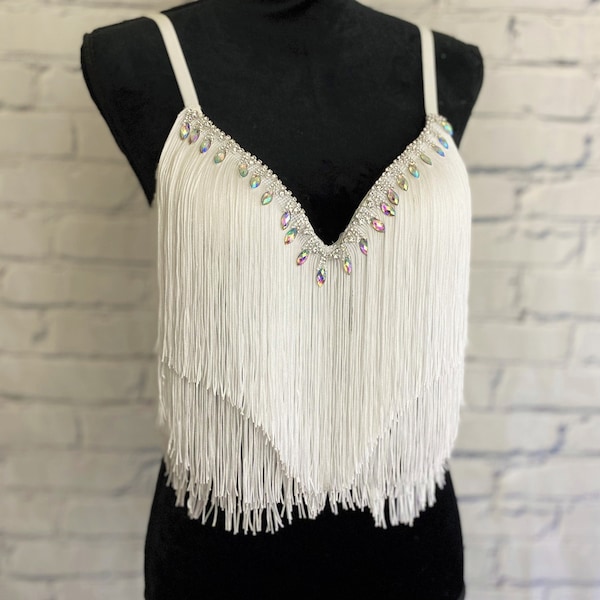 Rhinestone Bra - Etsy