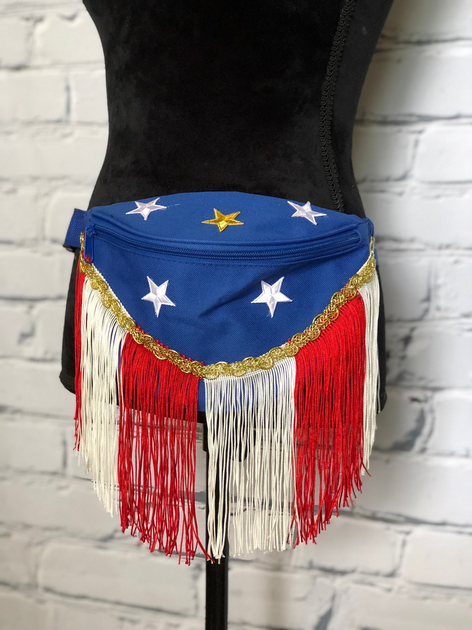 Red White and Blue American Flag Fanny Pack Rave Fanny Pack - Etsy