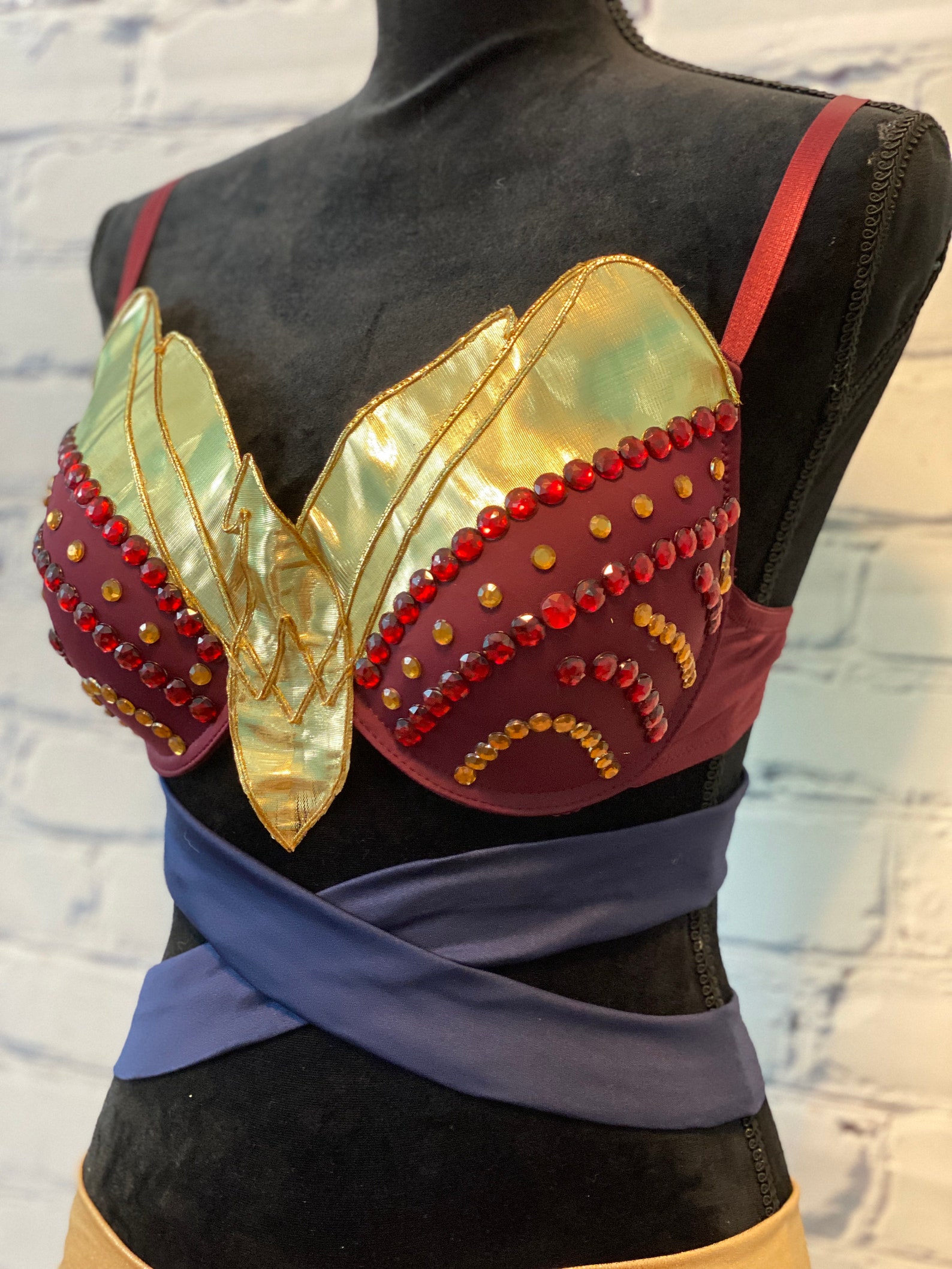 Dc's Wonder Woman Movie Inspired Rave Bra Perfect for a | Etsy