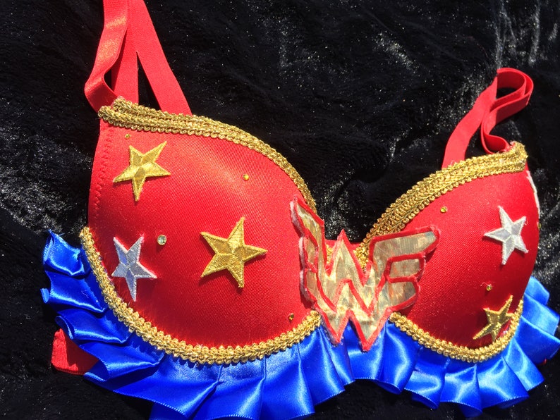 Wonder Woman Golden Lasso Inspired Rave Bra Perfect for Rave | Etsy