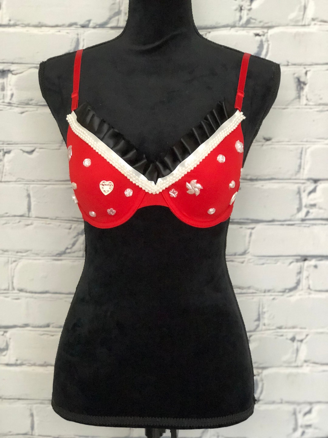 Minnie Mouse Inspired Rave Bra - Perfect for Any Rave Outfit, Edm Bra ...