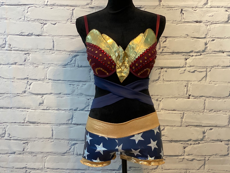 Dc's Wonder Woman Movie Inspired Rave Bra Perfect for a - Etsy