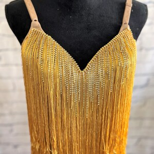 Bold and Fearless Gold Fringe Bra Top - Etsy