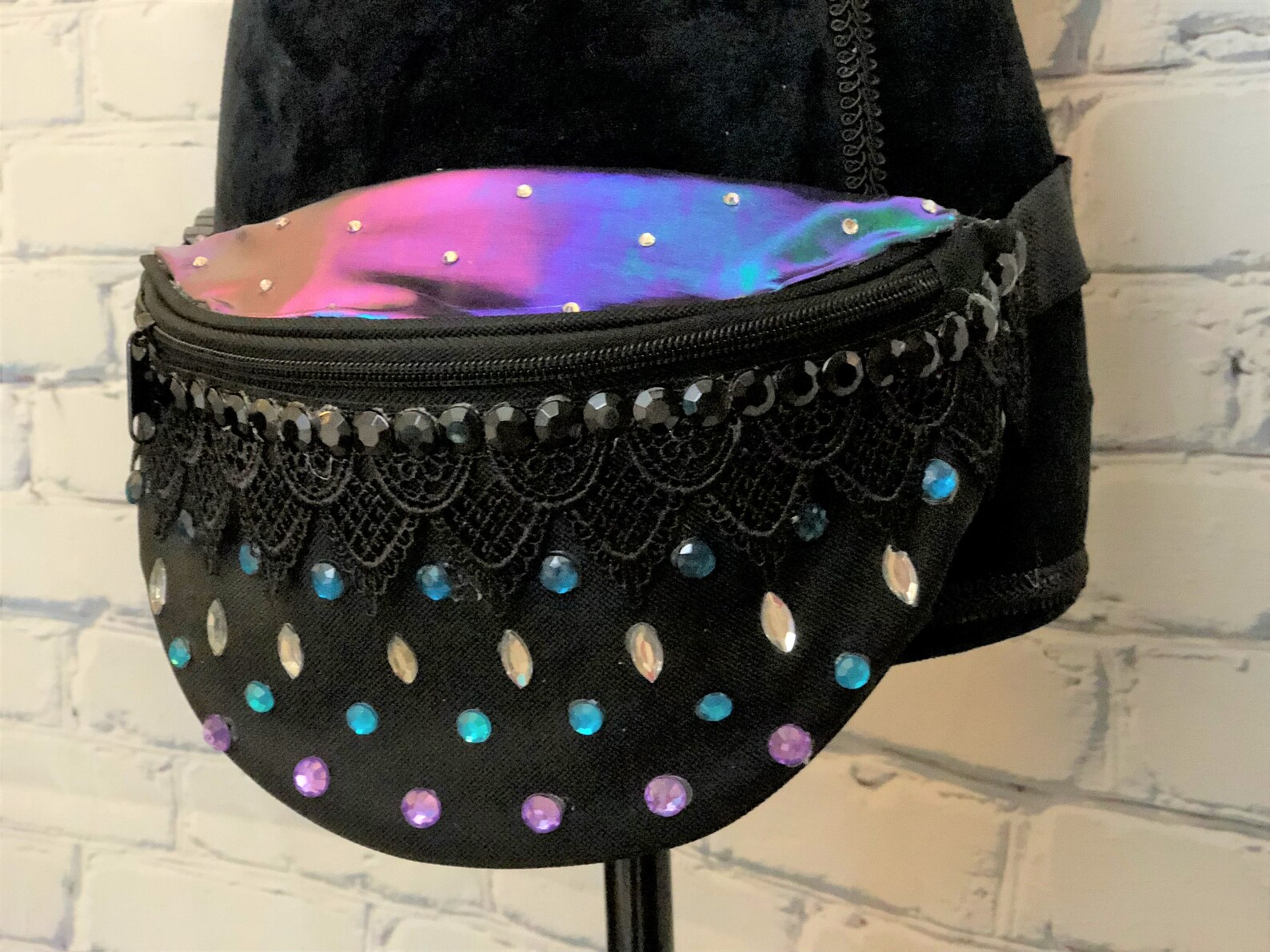 Holographic Galaxy Fanny Pack Rave Fanny Pack Festival - Etsy