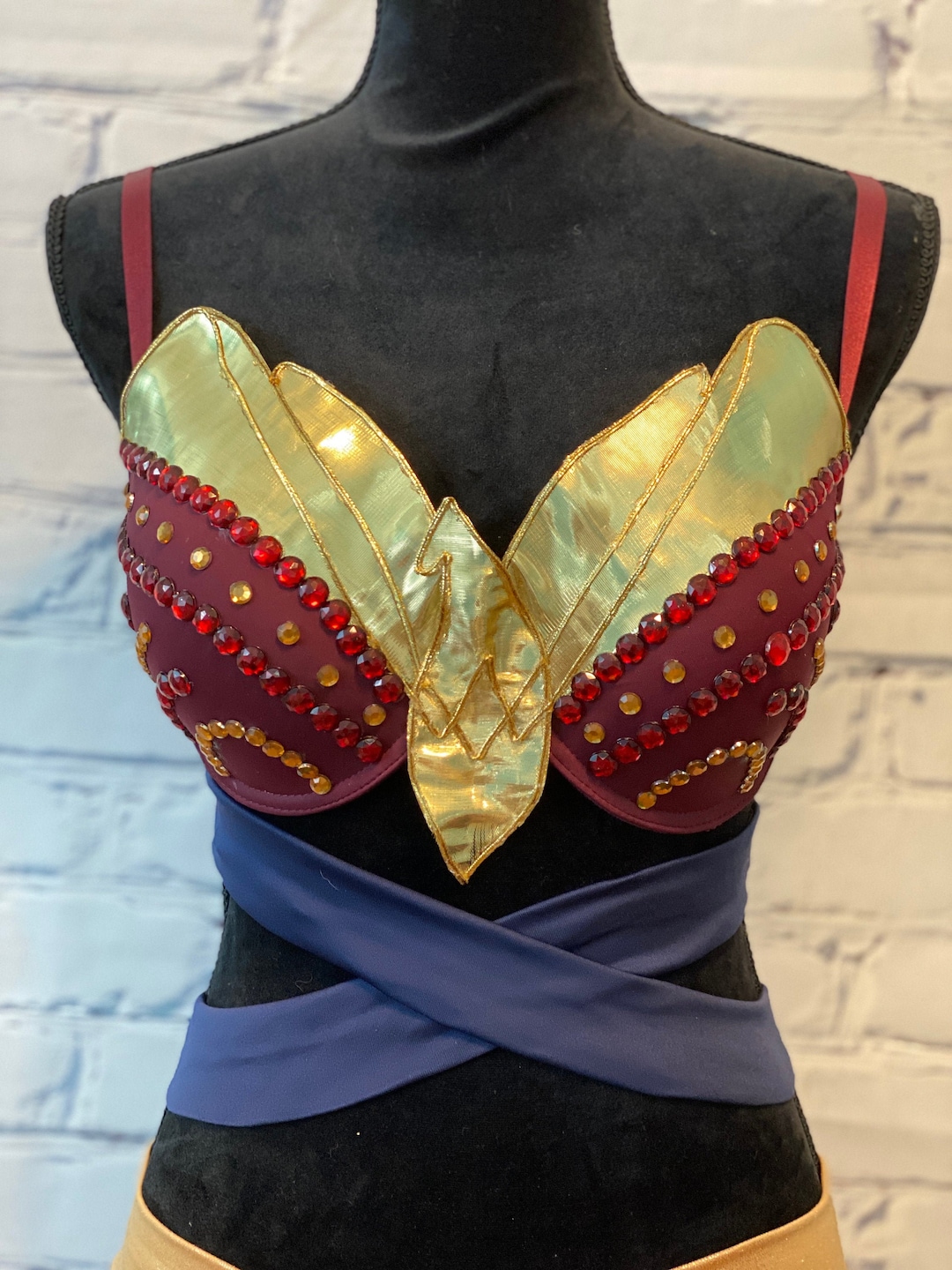 Dc's Wonder Woman Movie Inspired Rave Bra - Perfect for a Rave Outfit ...