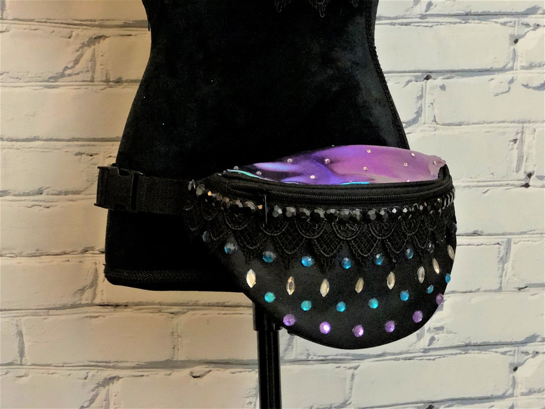 Holographic Galaxy Fanny Pack - Rave Fanny Pack, Festival Fanny Pack ...