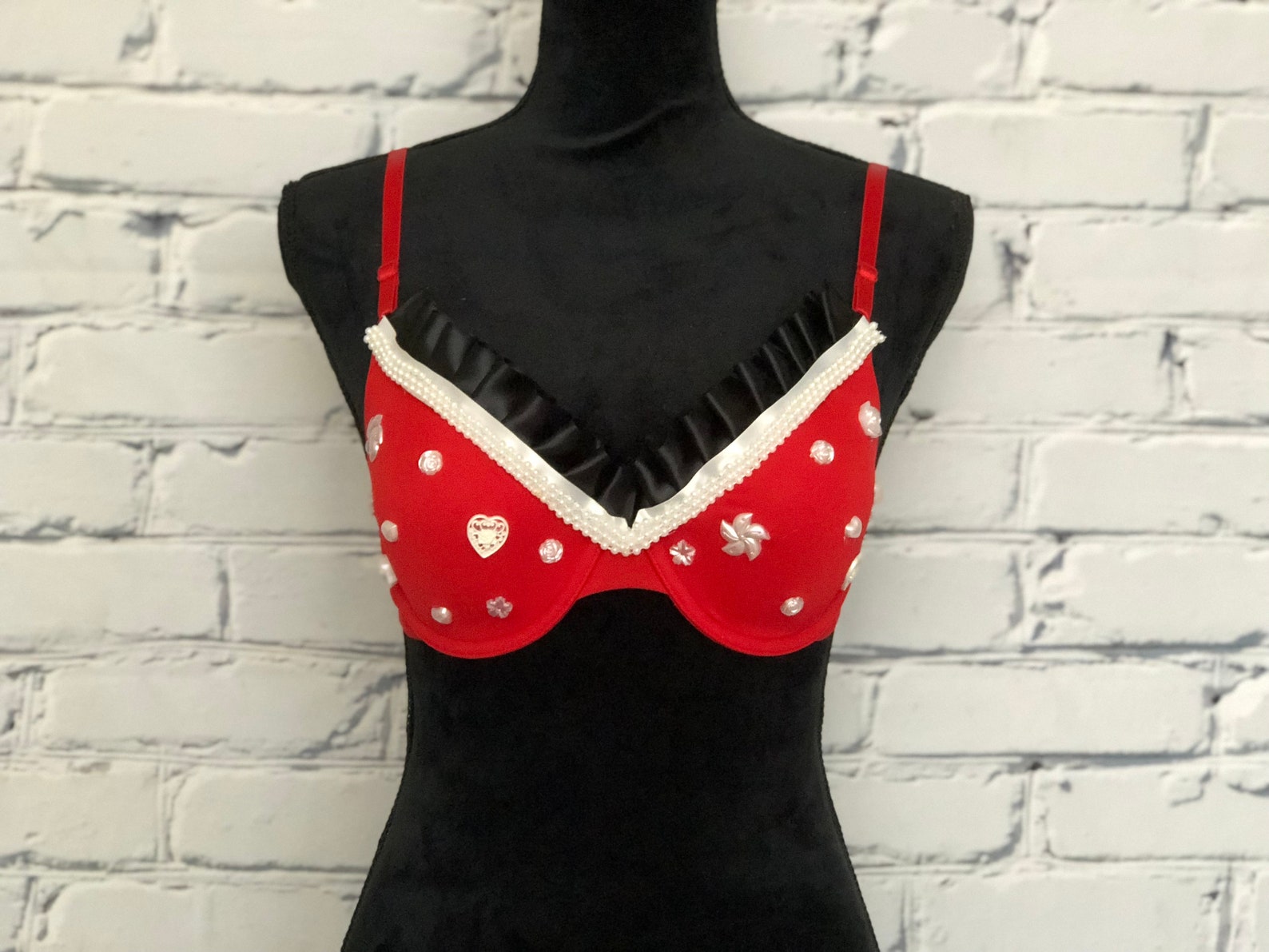 Minnie Mouse Inspired Rave Bra Perfect for Any Rave Outfit | Etsy